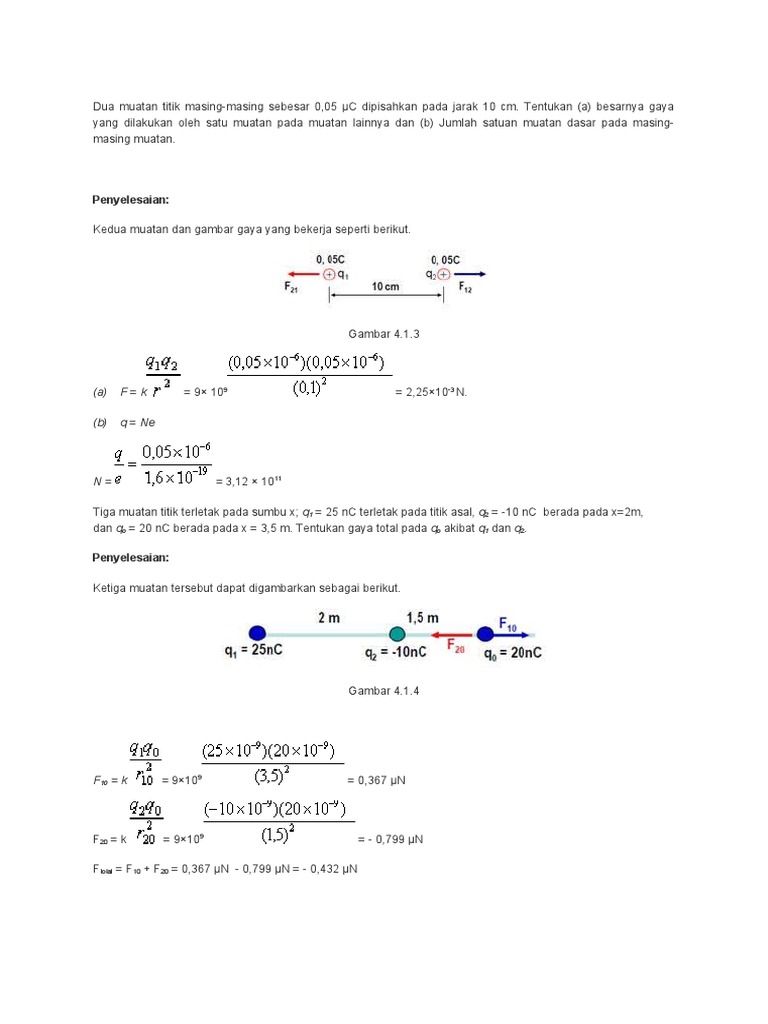 Contoh Soal Hk. Coulomb | PDF