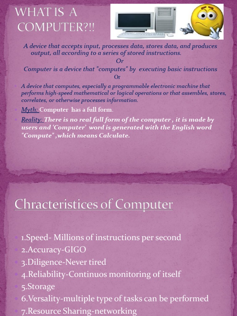 Computer Has A Full Form Pdf Computer Data Storage Disk Storage