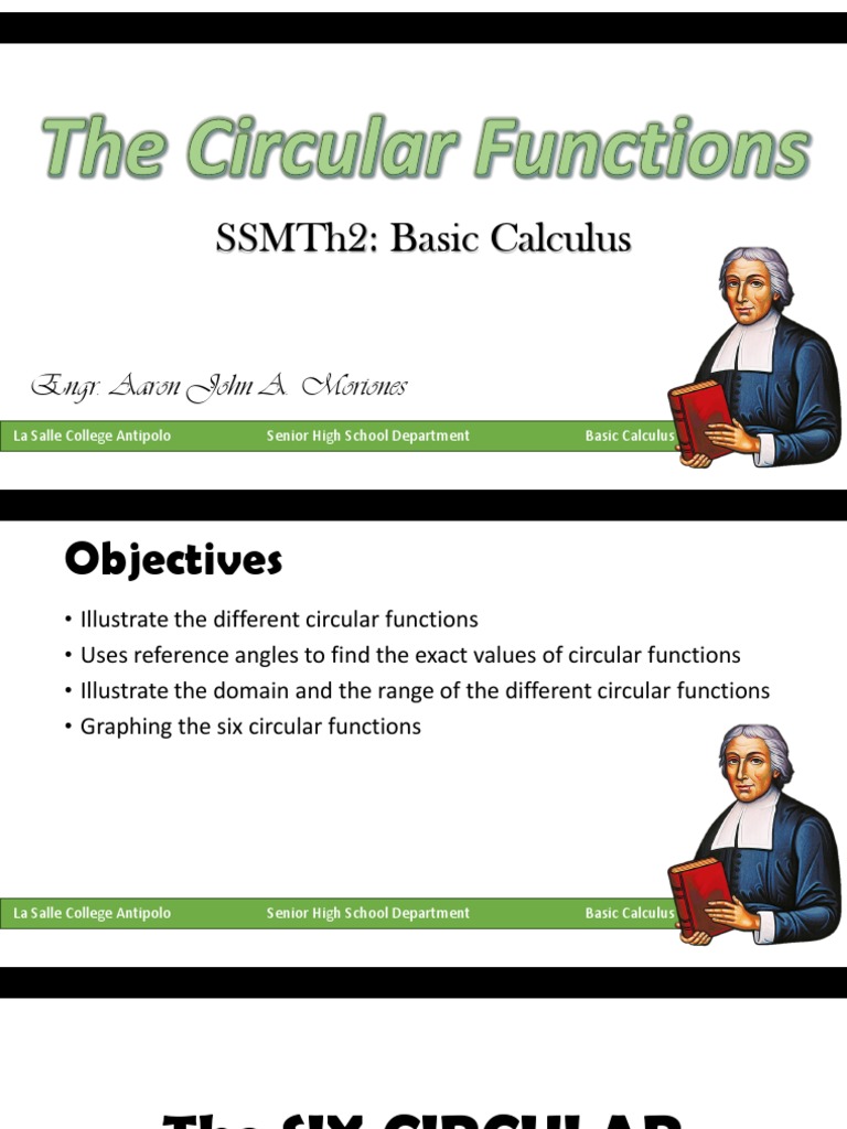The Circular Functions (Part 1) | PDF | Trigonometric Functions ...