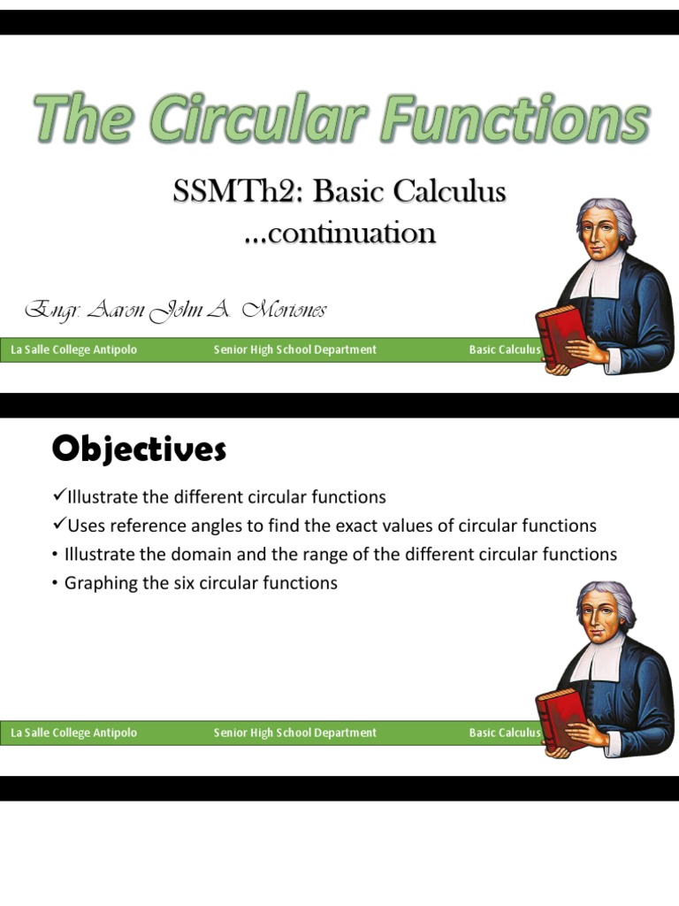 The Circular Functions Part 2 Pdf Trigonometric Functions