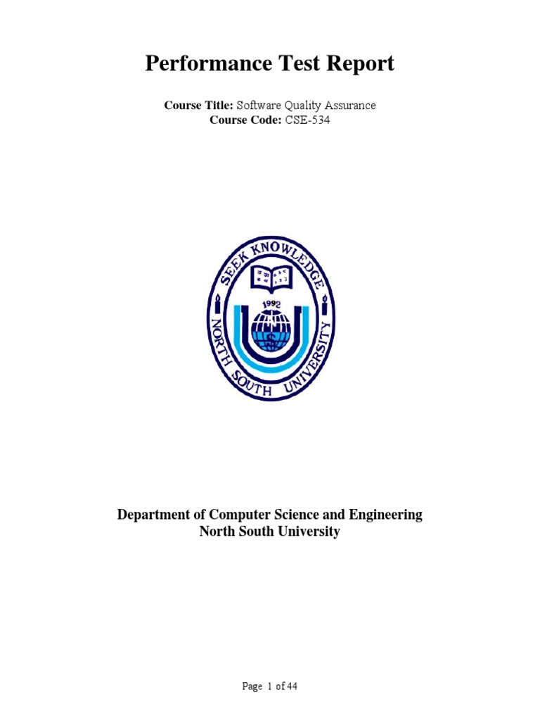 Performance Test Report | Download Free PDF | Information Technology ...