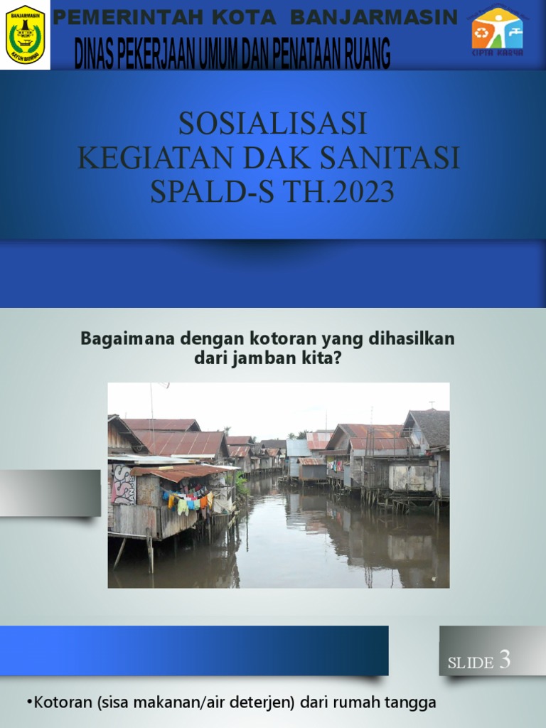 Sosialisasi Dak Sanitasi (SPALD - S) 2023 | PDF