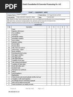 Welding Machine Checklist | PDF | Truck | Vehicles