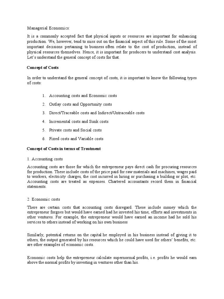 Managerial Economics Notes | PDF | Perfect Competition | Game Theory