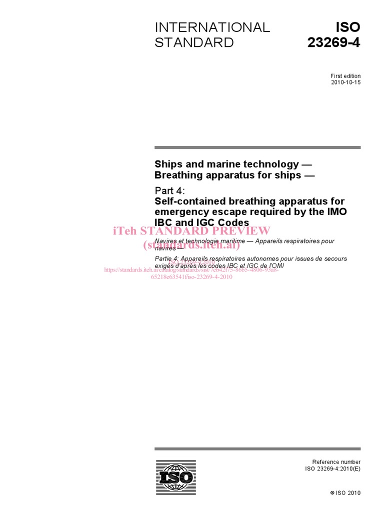 Iso 23269 4 2010 | PDF | International Organization For Standardization