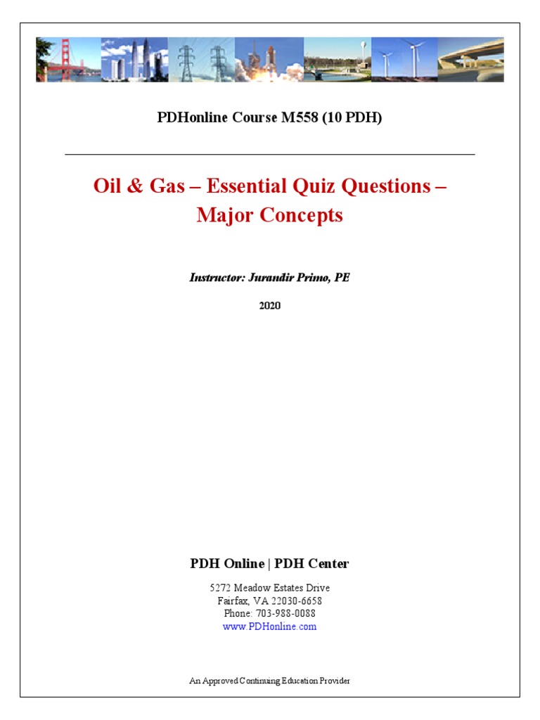Oil & Gas - Essential Quiz Questions | PDF | Casing (Borehole) | Petroleum