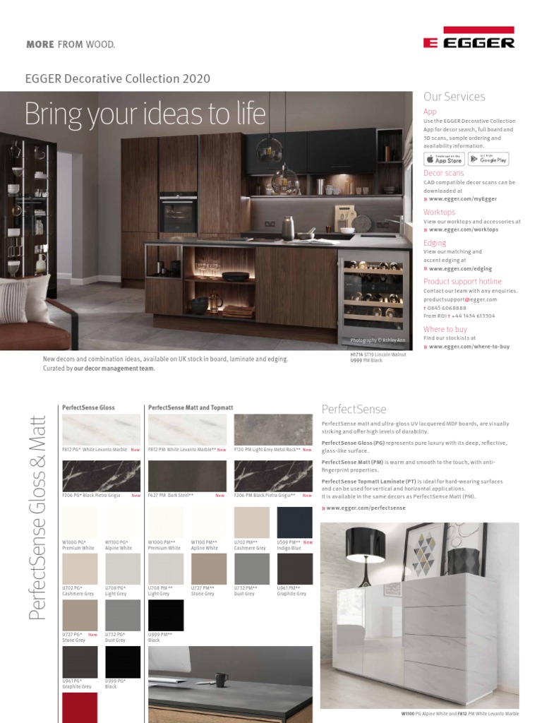 EGGER Decorative Collection 2020 Overview | PDF | Countertop | Materials