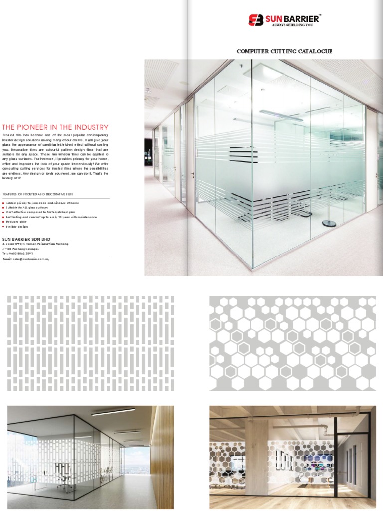 Frosted Computer Cutting Catalogue | PDF