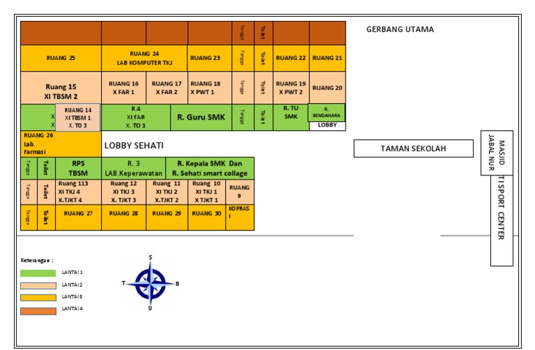 Denah Kampus 2 Pembagian Rapot 2022-2023 Rev | PDF