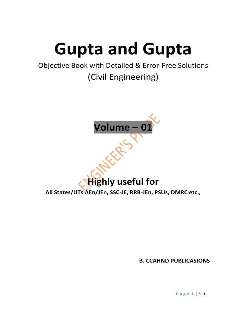 Gupta Vol 1 | PDF | Young's Modulus | Elasticity (Physics)