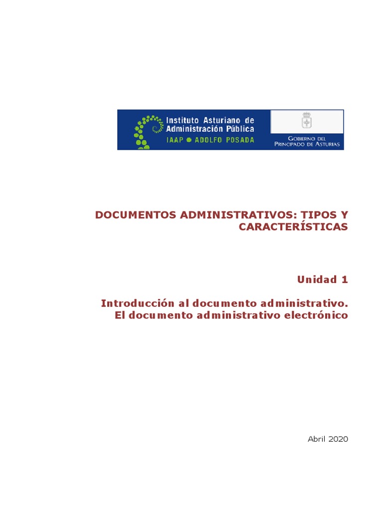 1 - LOS DOCUMENTOS ADMINISTRATIVOS CONCEPTO Y CARACTERISTICAS - Final | PDF | Gobierno | Justicia