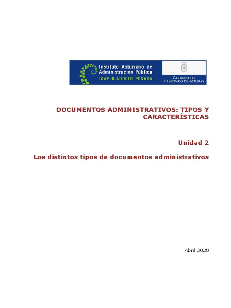 Tipos de Documentos Administrativos | PDF | Ciencias Políticas | Gobierno