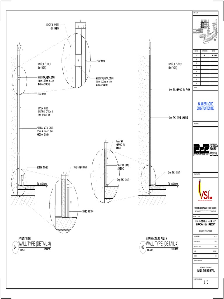 Asian Restaurant Wall Detail Design | PDF