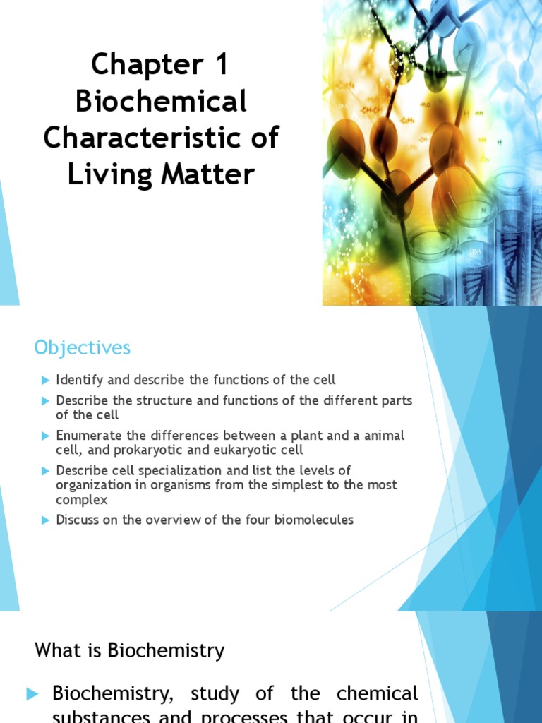 Biochemical Characteristics of Living Matter | PDF | Ph | Cell (Biology)