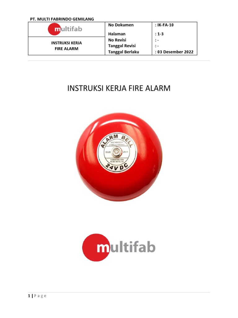 IK - Fire Alarm | PDF