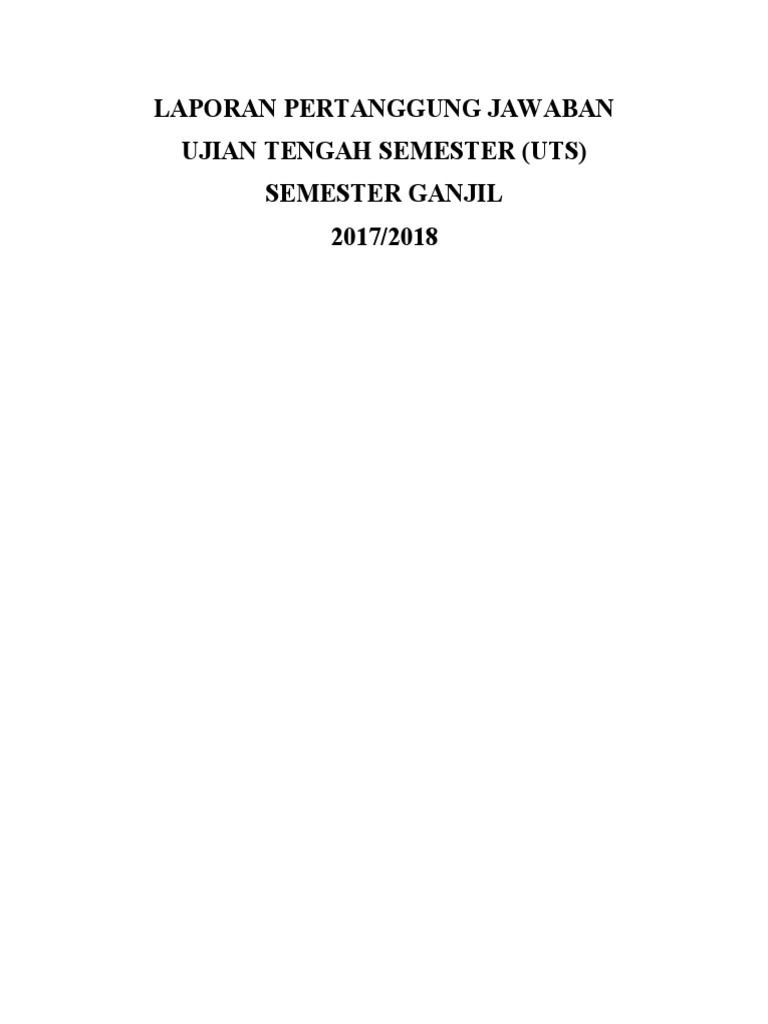 Kata Pengantar Uts | PDF