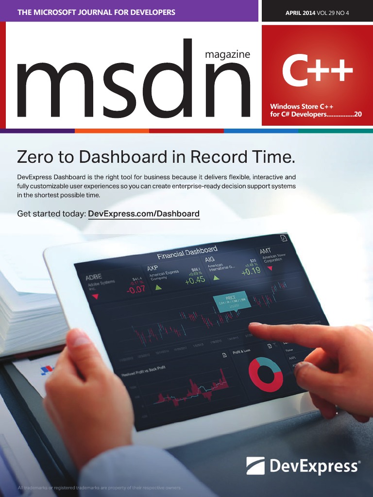 MSDN Magazine 2014-04 | PDF | Parameter (Computer Programming) | Databases