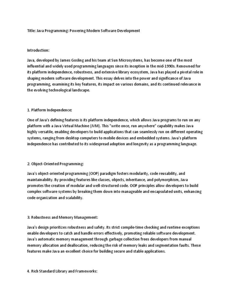 Java Programming | Download Free PDF | Java (Programming Language ... Java Programming | Download Free PDF | Java (Programming Language ...