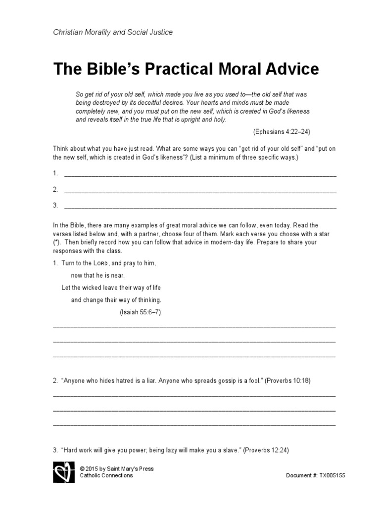 TX005155 2 D The Bibles Practical Moral Advice | PDF | Bible