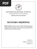 Mystery Shoppers Checklist | PDF | Cooking, Food & Wine | Self-Improvement