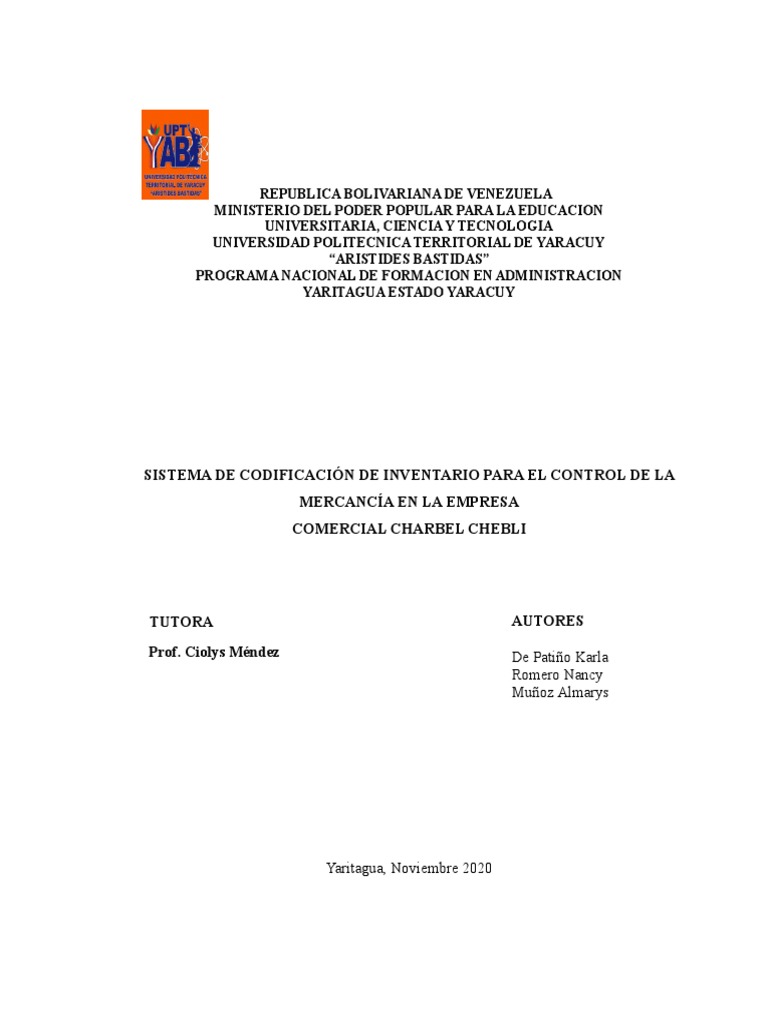 Proyecto Terminado (Autoguardado) | PDF | Inventario | Contabilidad