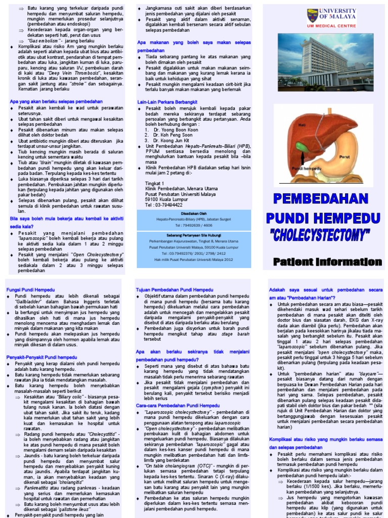 Pembedahan Pundi Hempedu | PDF