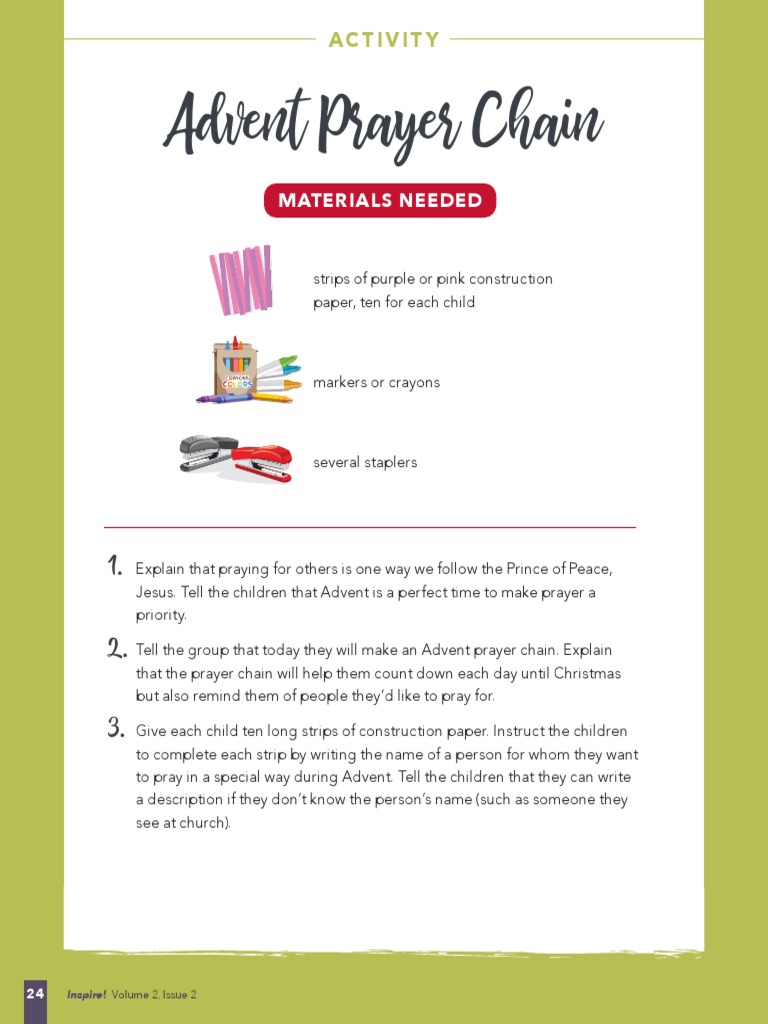 Activity - Advent Prayer Chain | PDF | Prayer | Advent