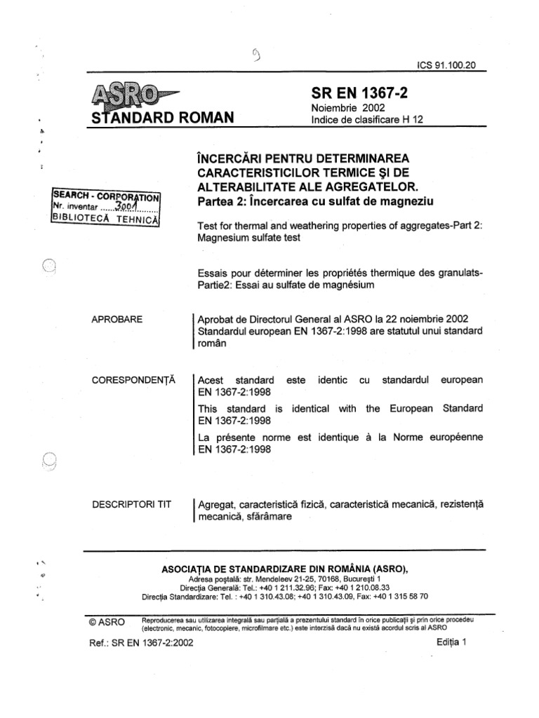 SR en 1367-2-02 | PDF
