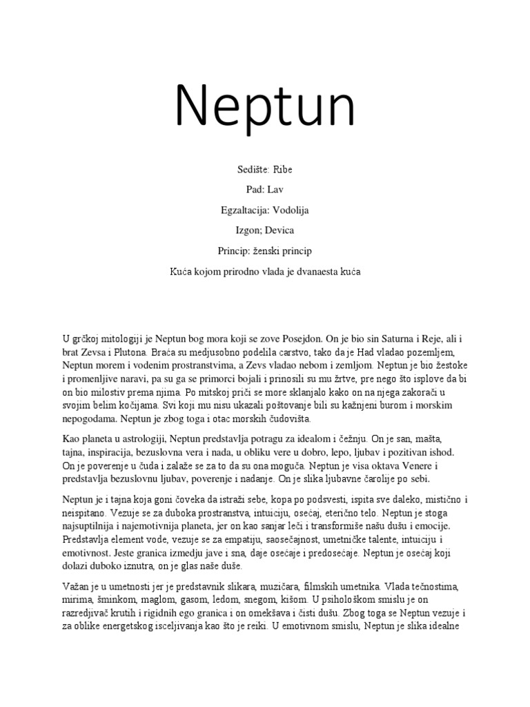 Neptun | PDF