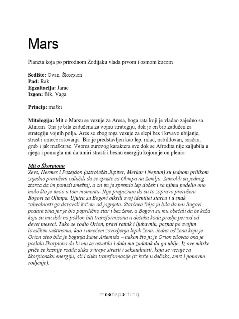 Mars | PDF