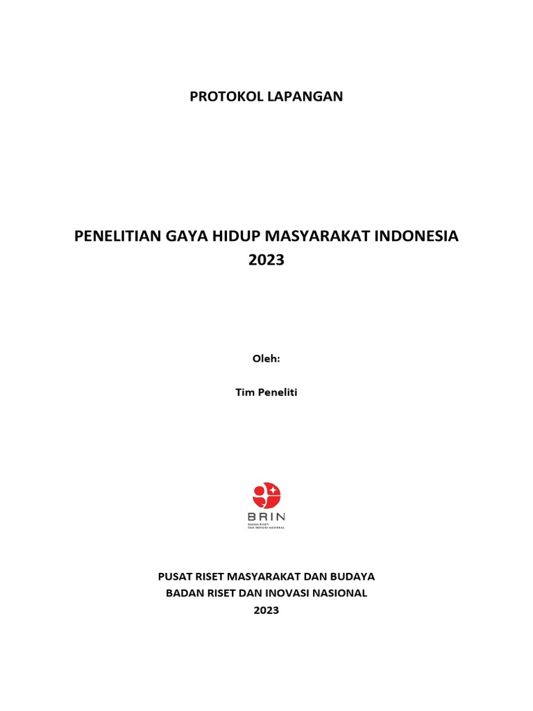 Protokol Lapangan 2023 | PDF | Ilmu Sosial