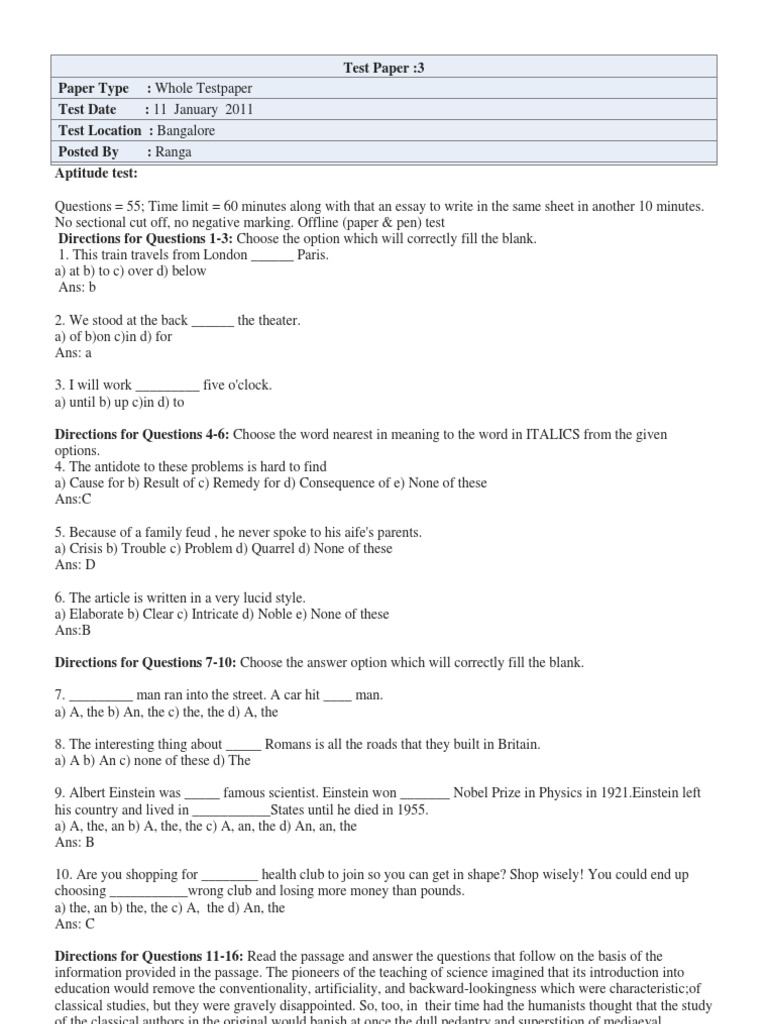 Infosys Papers | PDF | Crossword | Marie Curie