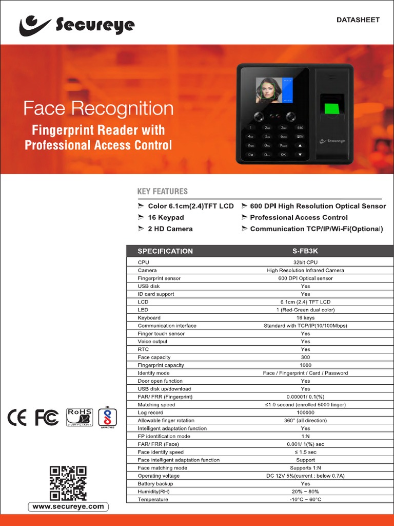 Secureye S-FB3K-1 | PDF