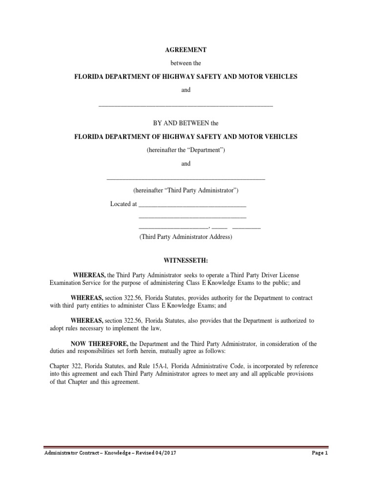 Motor Vehicle Agreement Between Two Parties | PDF | Driver's License ...