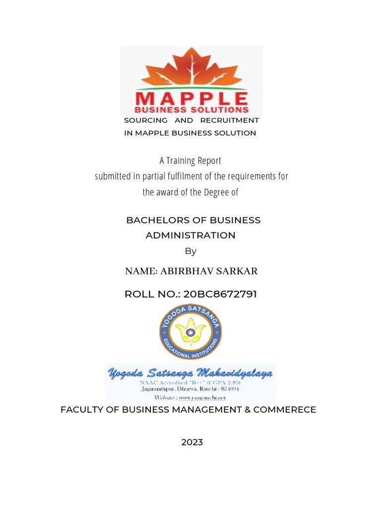 Sourcing and Recruitment at Mapple | PDF | Recruitment | Human Resource Management