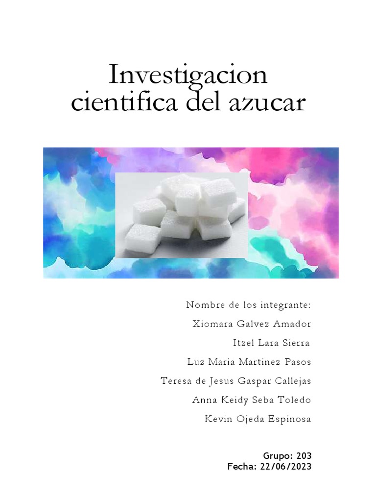 Efectos del azúcar en la salud | PDF | Sacarosa | Dieta y nutrición