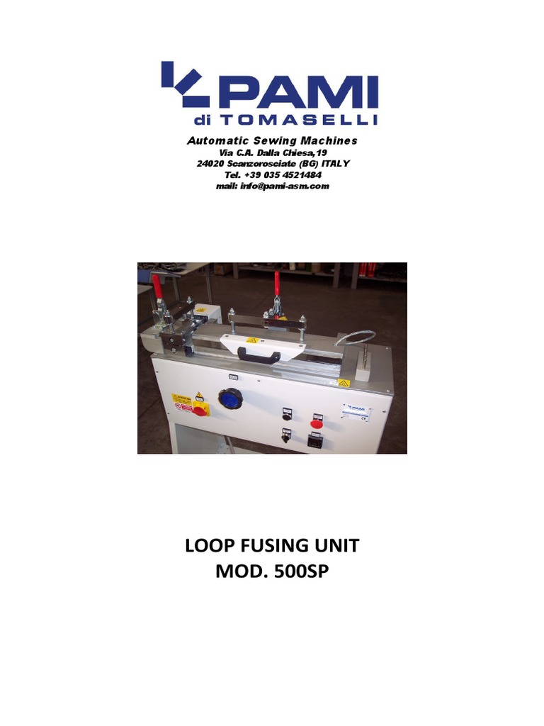 500sp Loop Fusing Unit | PDF | Machines | Switch