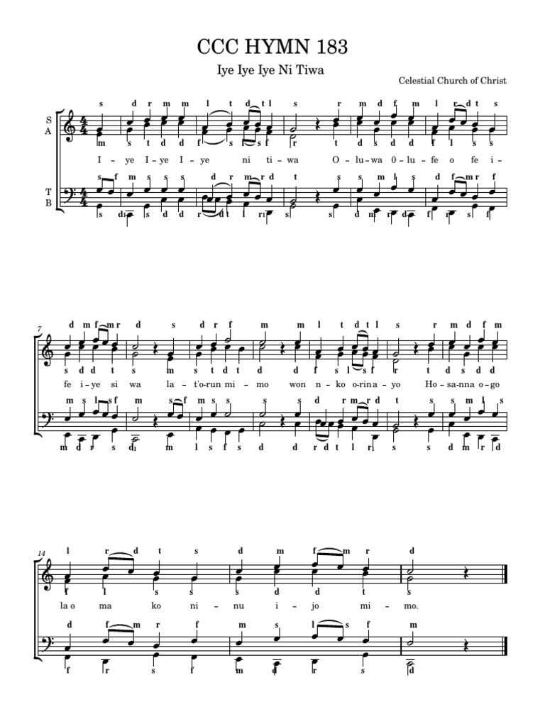 CCC Hymn 183 | PDF | Christian New Religious Movements | Christian ...