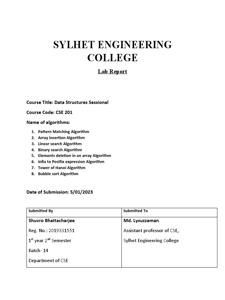 DSA Lab Report-14th Batch | PDF | Mathematical Logic | Software Development DSA Lab Report-14th Batch | PDF | Mathematical Logic | Software Development