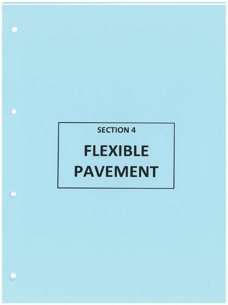 Sec 4 - Flexible Pavement | PDF
