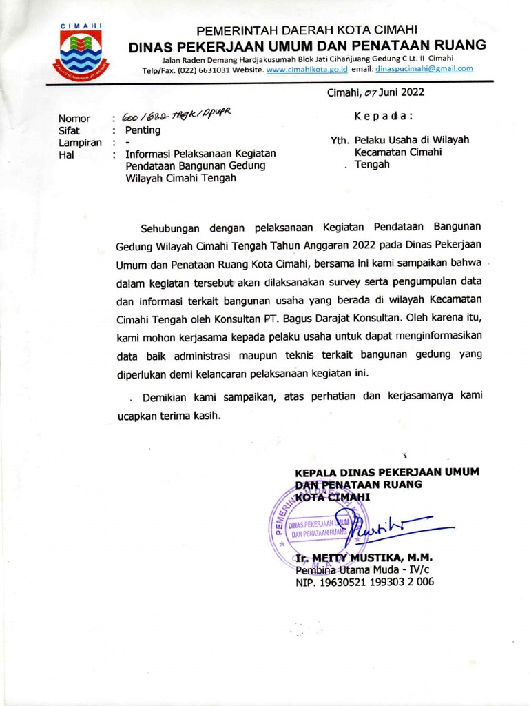 Surat Pengantar Contoh Dari Konsultan | PDF