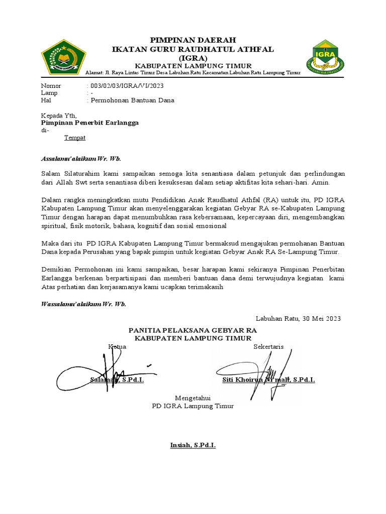 Surat Proposal | PDF