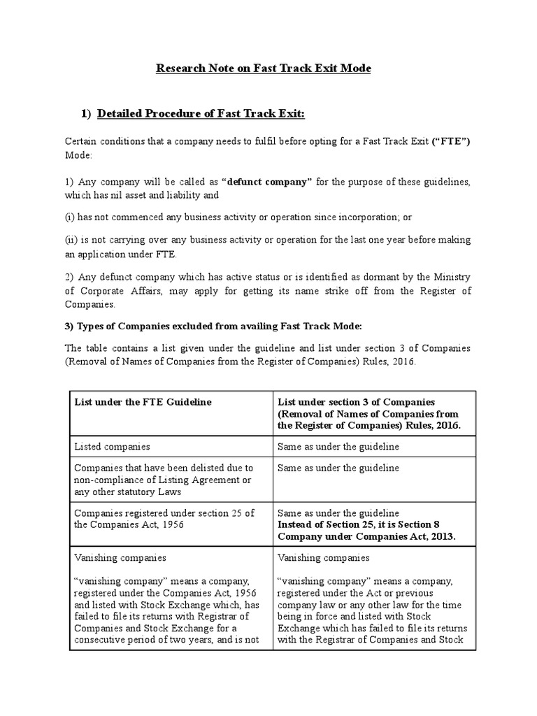 Fast Track Exit Scheme Overview | PDF | Notary Public | Affidavit