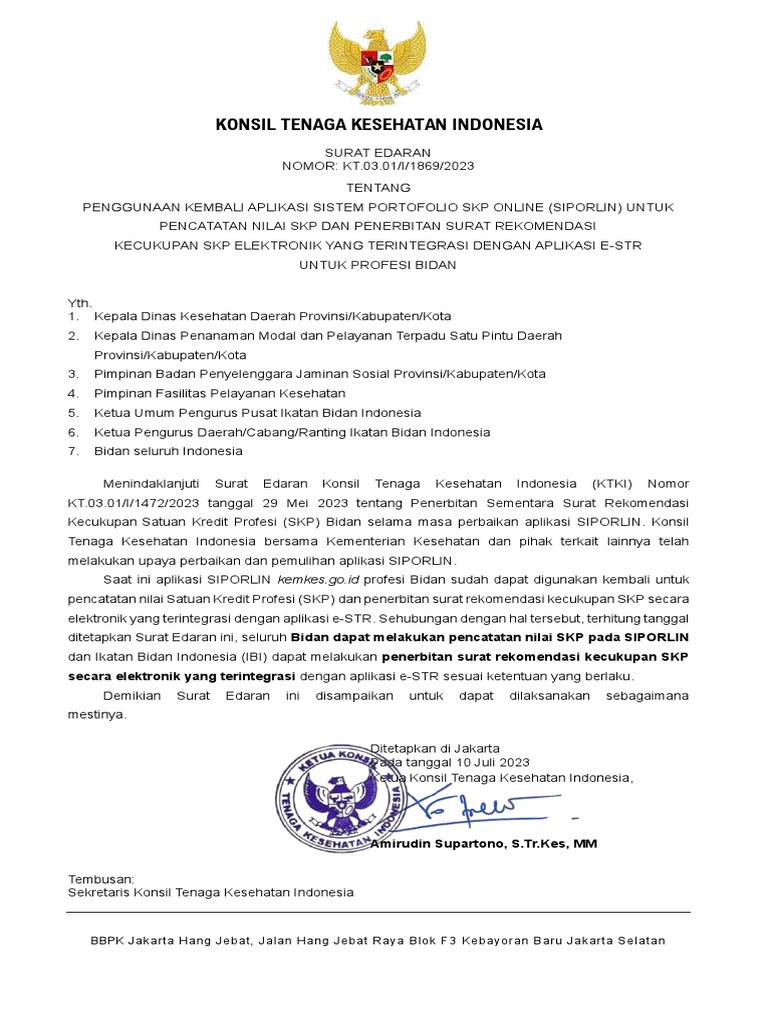 Penggunaan Kembali Aplikasi SIPORLIN | PDF