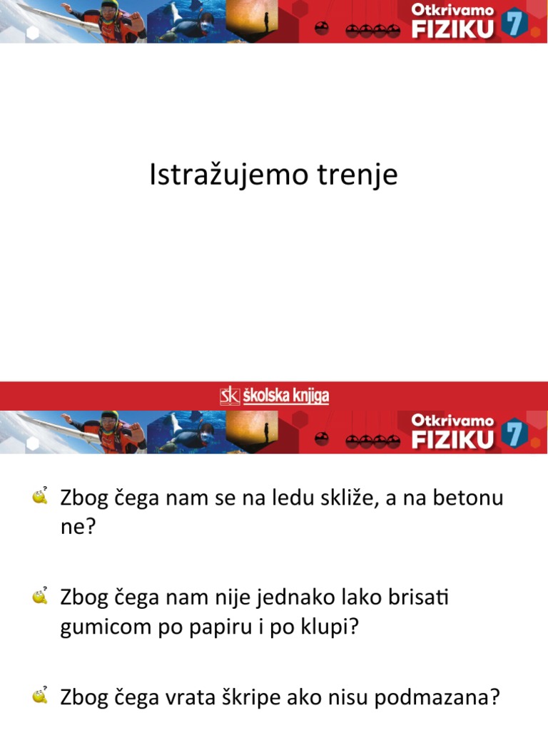 Istražujemo Trenje | PDF