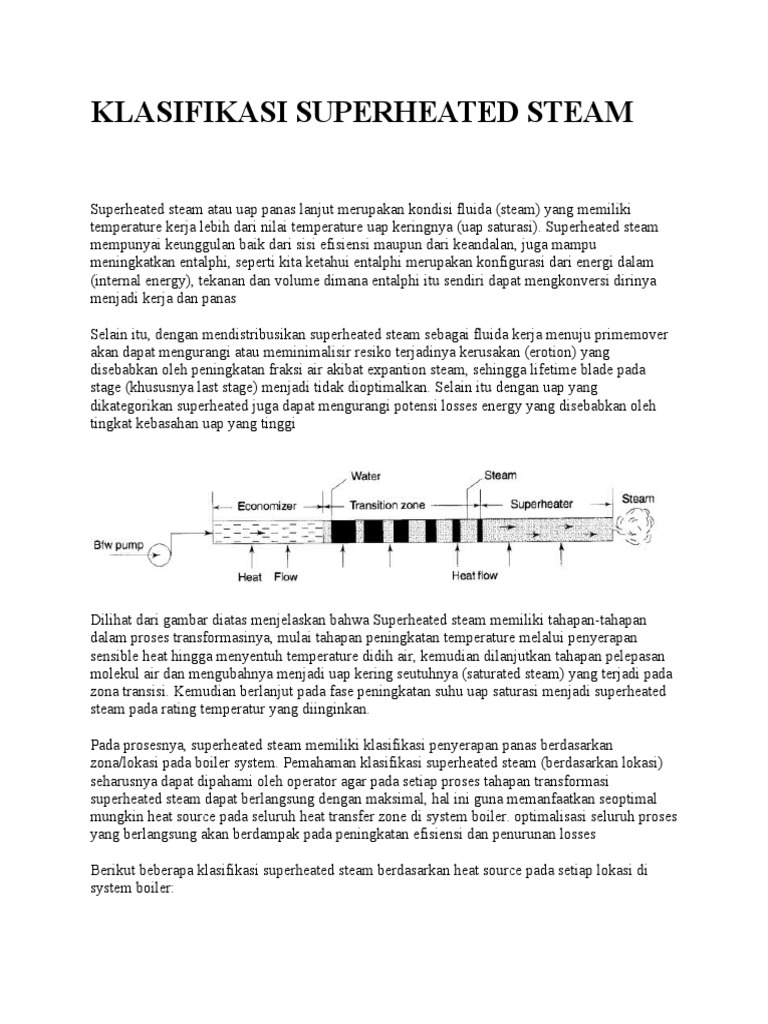 KLASIFIKASI SUPERHEATED STEAM | PDF