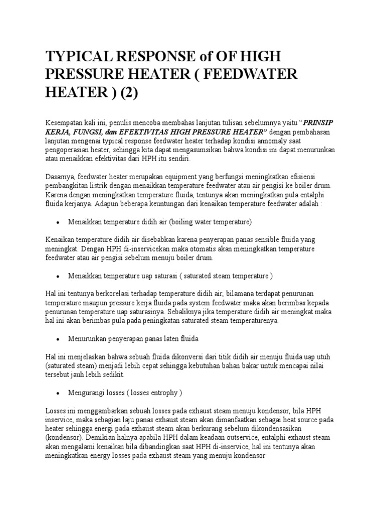 Respon HPH Terhadap Anomali Operasi | PDF