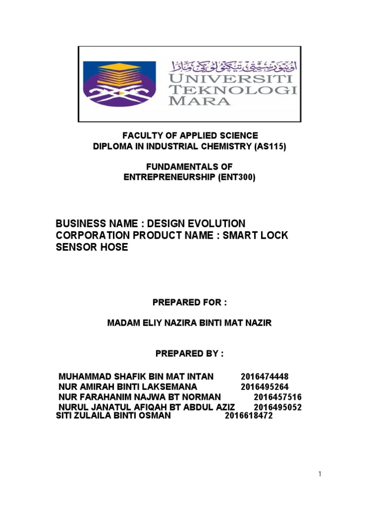 ENT300 BUSINESS PLAN Latest - Doc (Ref) | PDF | Business Plan | Marketing