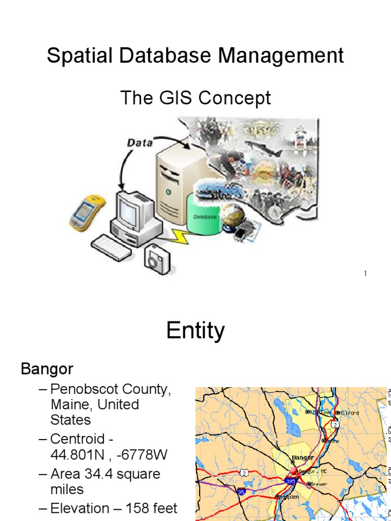 Spatial Database Management in GIS | PDF | Databases | Relational Database