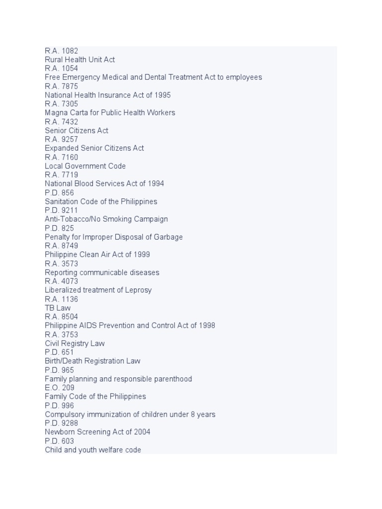 Notes On THE PHILIPPINE NURSING LAW | PDF